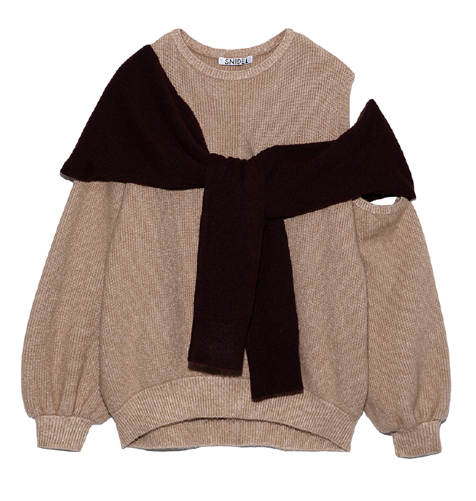SNIDEL and sweet Collaboration DEFORMATIN KNIT