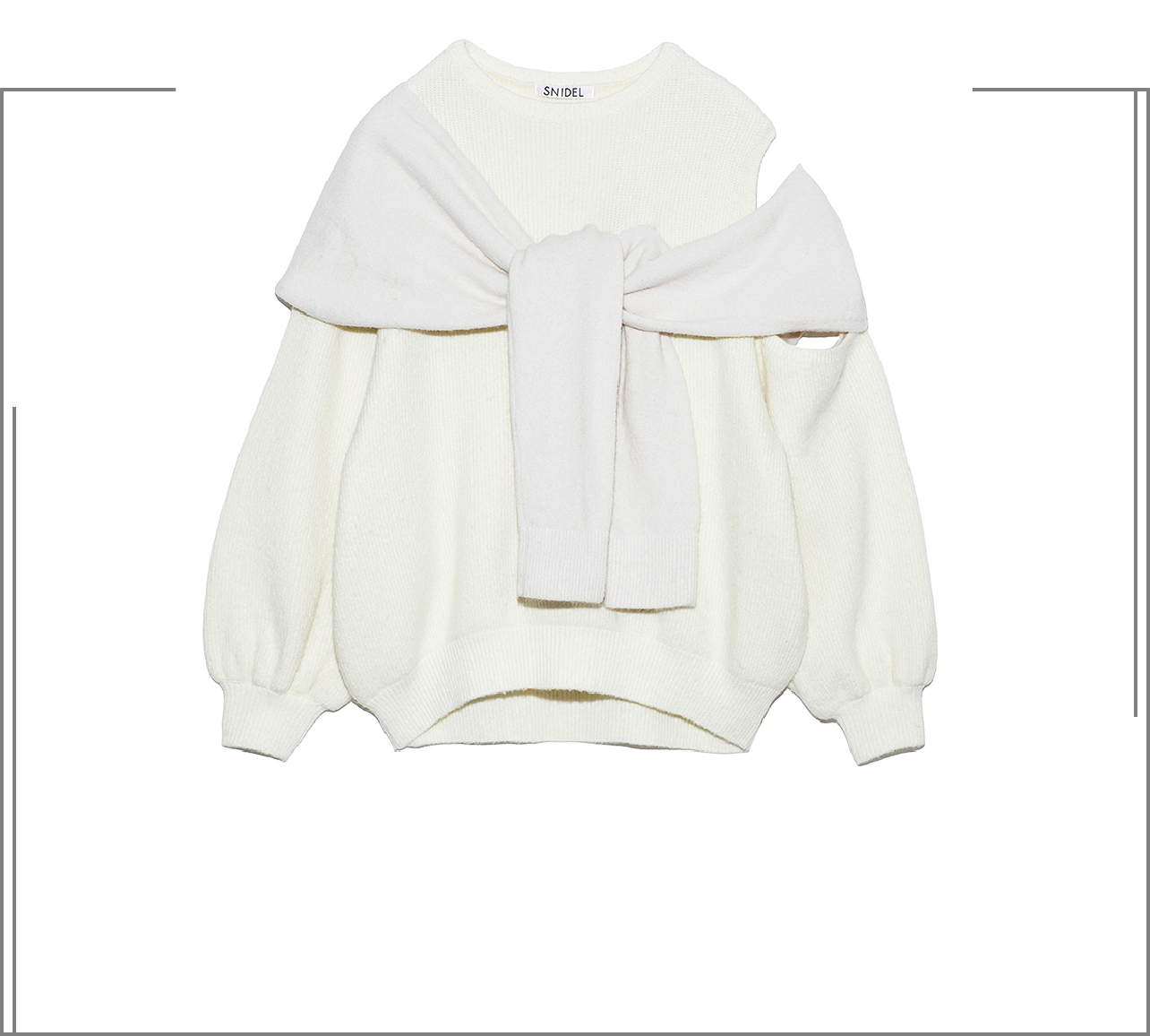 SNIDEL and sweet Collaboration DEFORMATIN KNIT