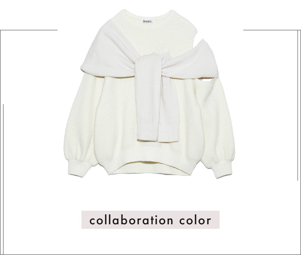 SNIDEL and sweet Collaboration DEFORMATIN KNIT